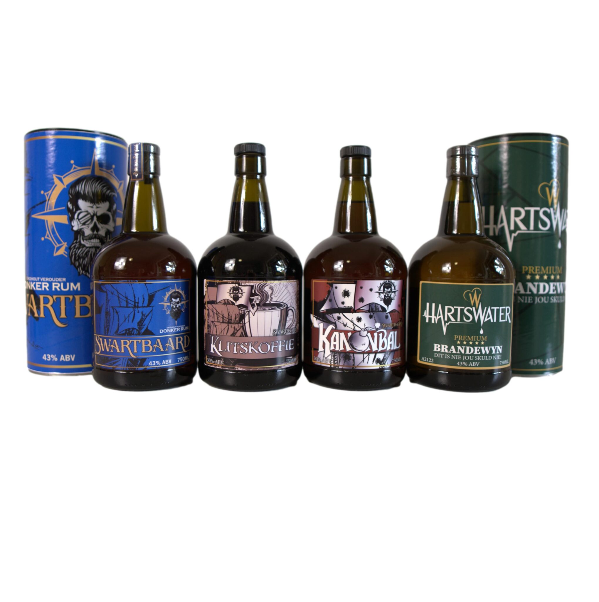 Brandy/Rum/Liqueur Set- 4 Pack Gift Set